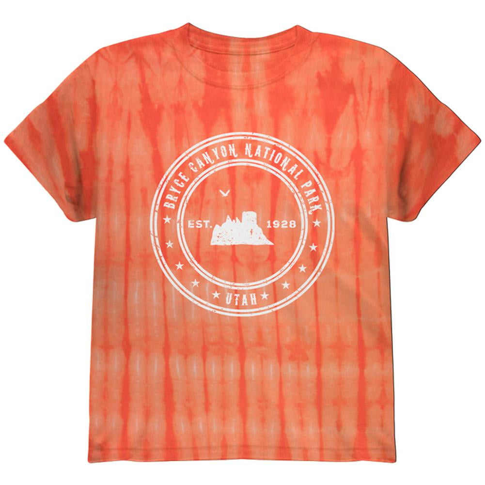 Bryce Canyon National Park Youth T Shirt Bamboo Orange Tie Dye YLG ...