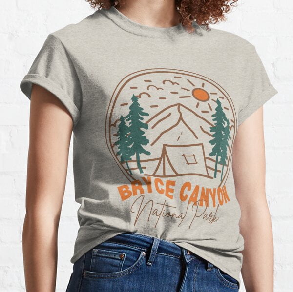Bryce Canyon National State Park Classic Doodle T-shirt Sticker Classic ...