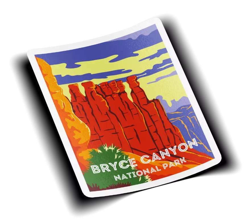 Bryce Canyon Utah National Park Souvenir Travel Gift Sticker Phone ...