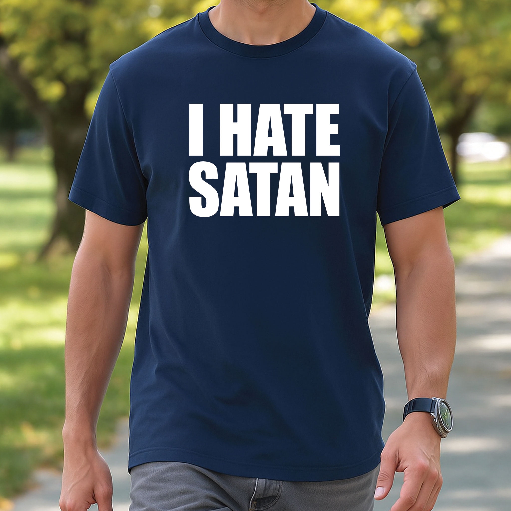 Bryce Crawford I Hate Satan T-Shirt - Walmart.com