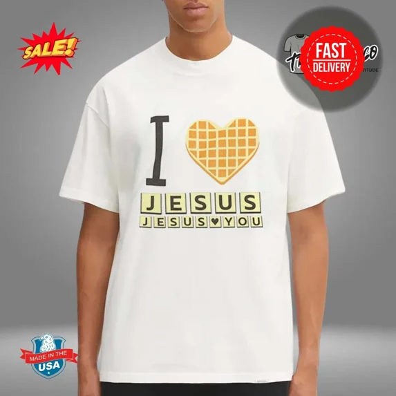 Bryce Crawford Waffle House I Love Jesus Jesus Love You T-Shirt ...