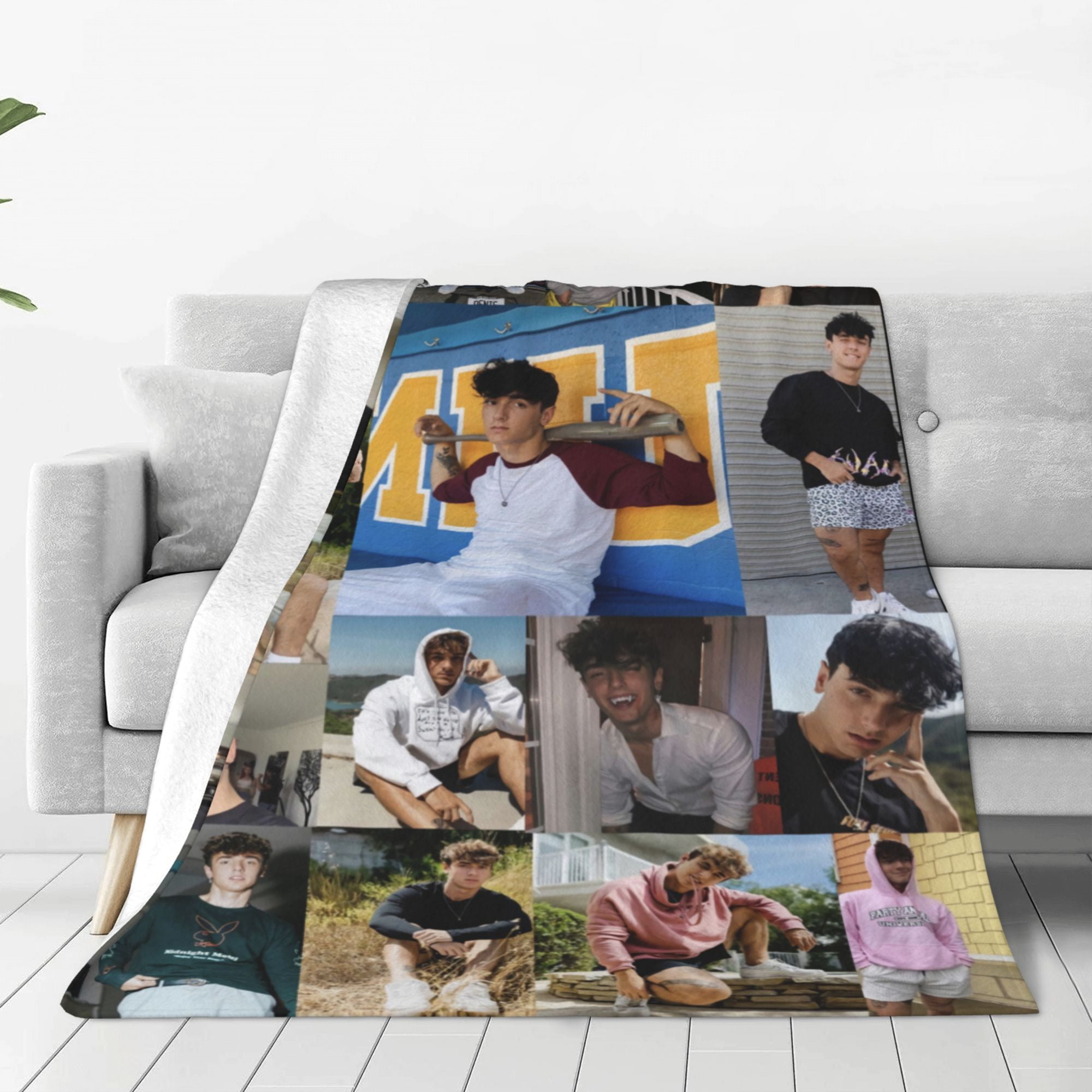 Bryce Hall Throw Blanket Soft Plush Travel Blanket for Bedroom Living ...