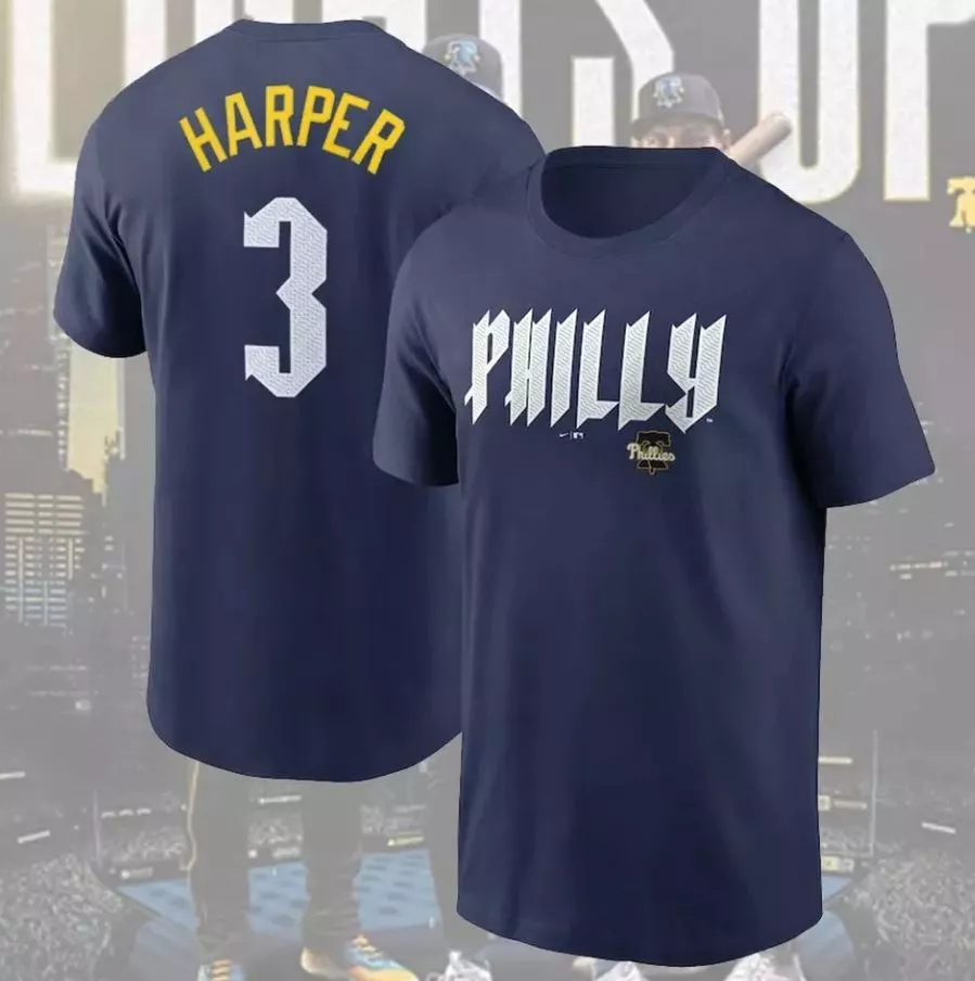 Bryce Harper #3 Phila.delp.hia Phil.lies 2024 City Connect Name ...