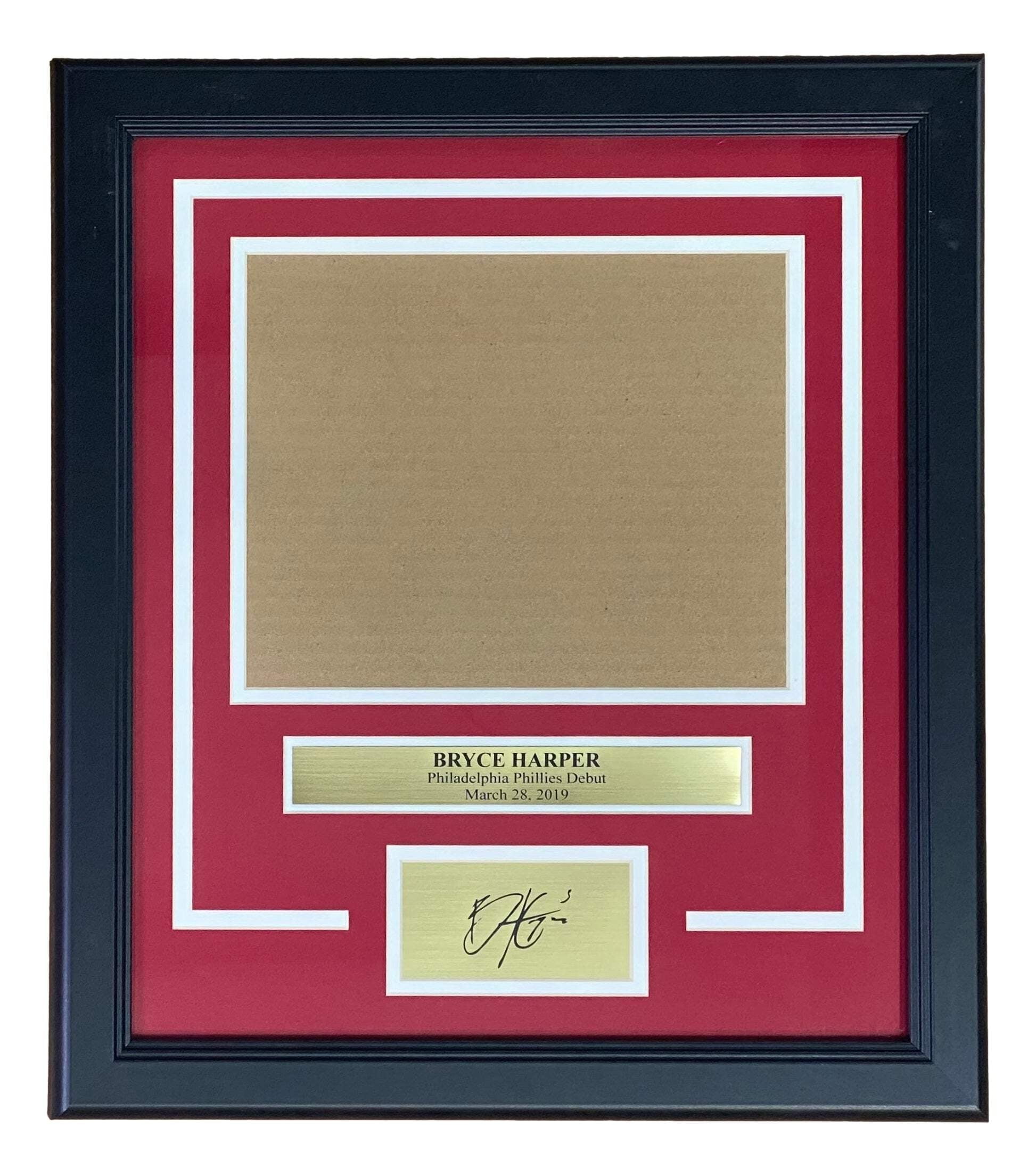 Bryce Harper 8x10 Phillies Debut Horizontal Photo Laser Engraved Sig ...