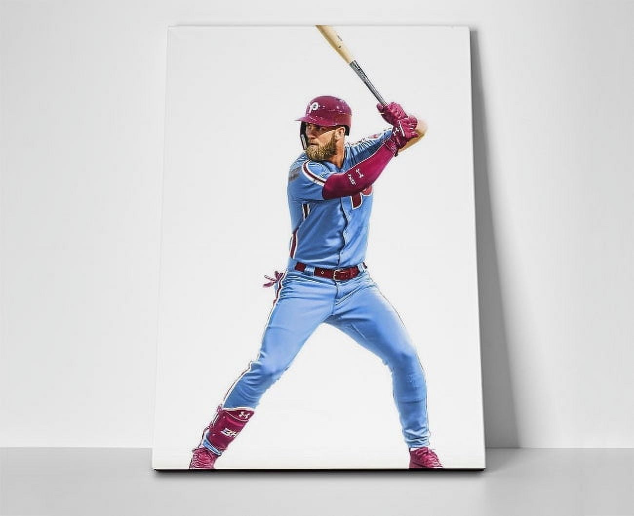 Bryce Harper Phillies Poster or Wrapped Canvas - Walmart.com