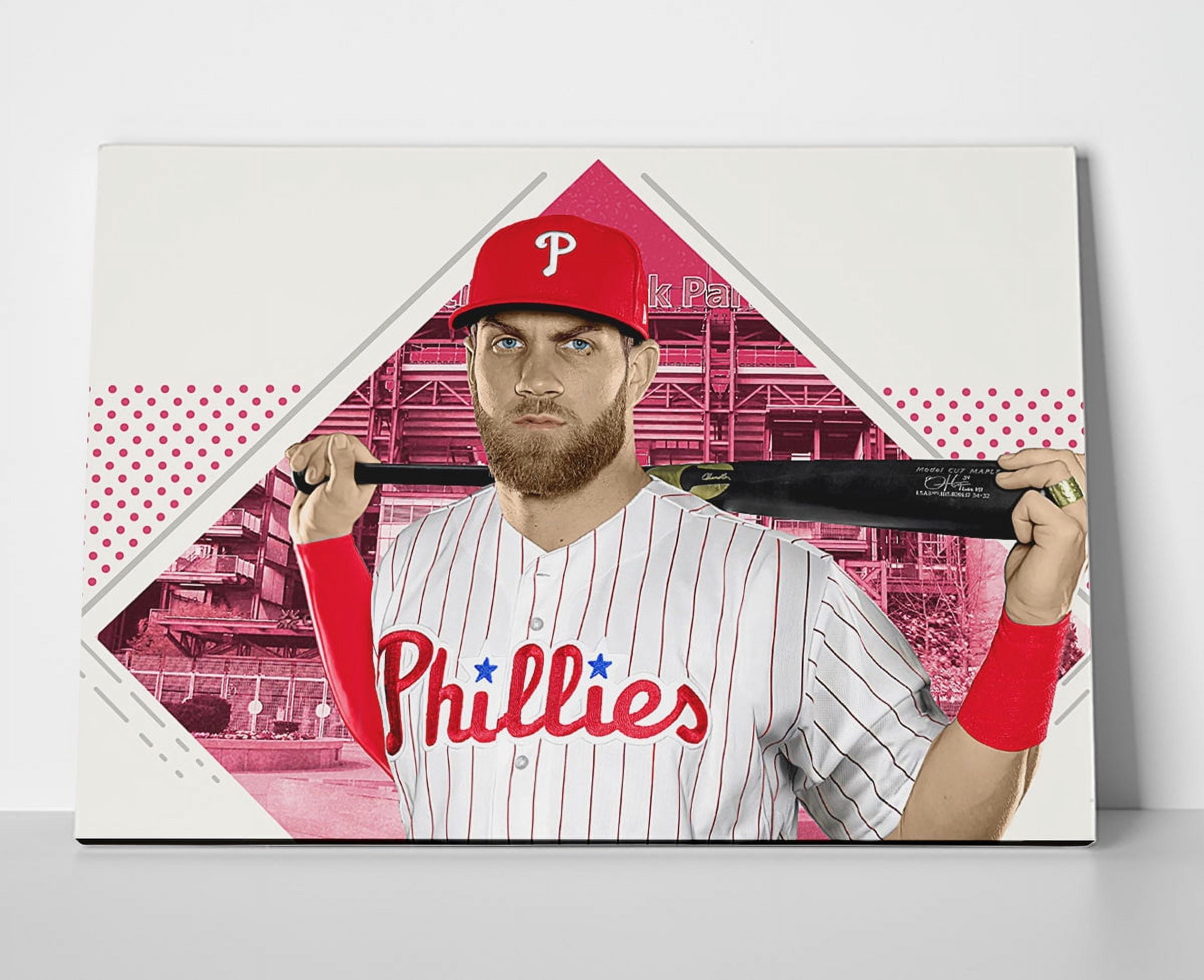 Bryce Harper Philly Poster or Wrapped Canvas - Walmart.com