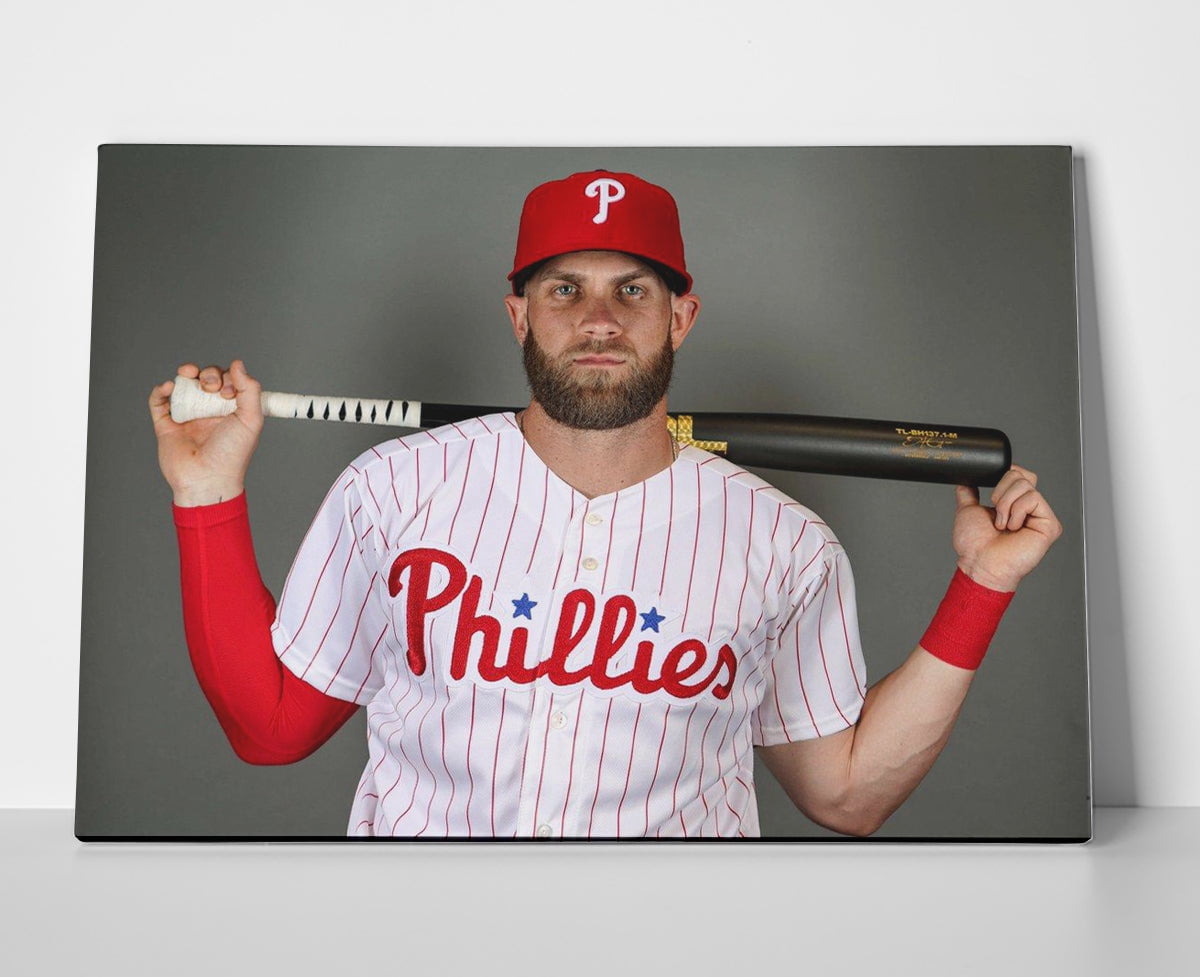 Bryce Harper Phils Poster or Wrapped Canvas - Walmart.com