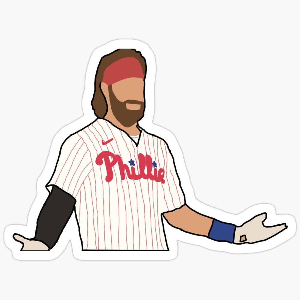 Bryce Harper Shrug Sticker Baseball Sticker, Football Sticker ...