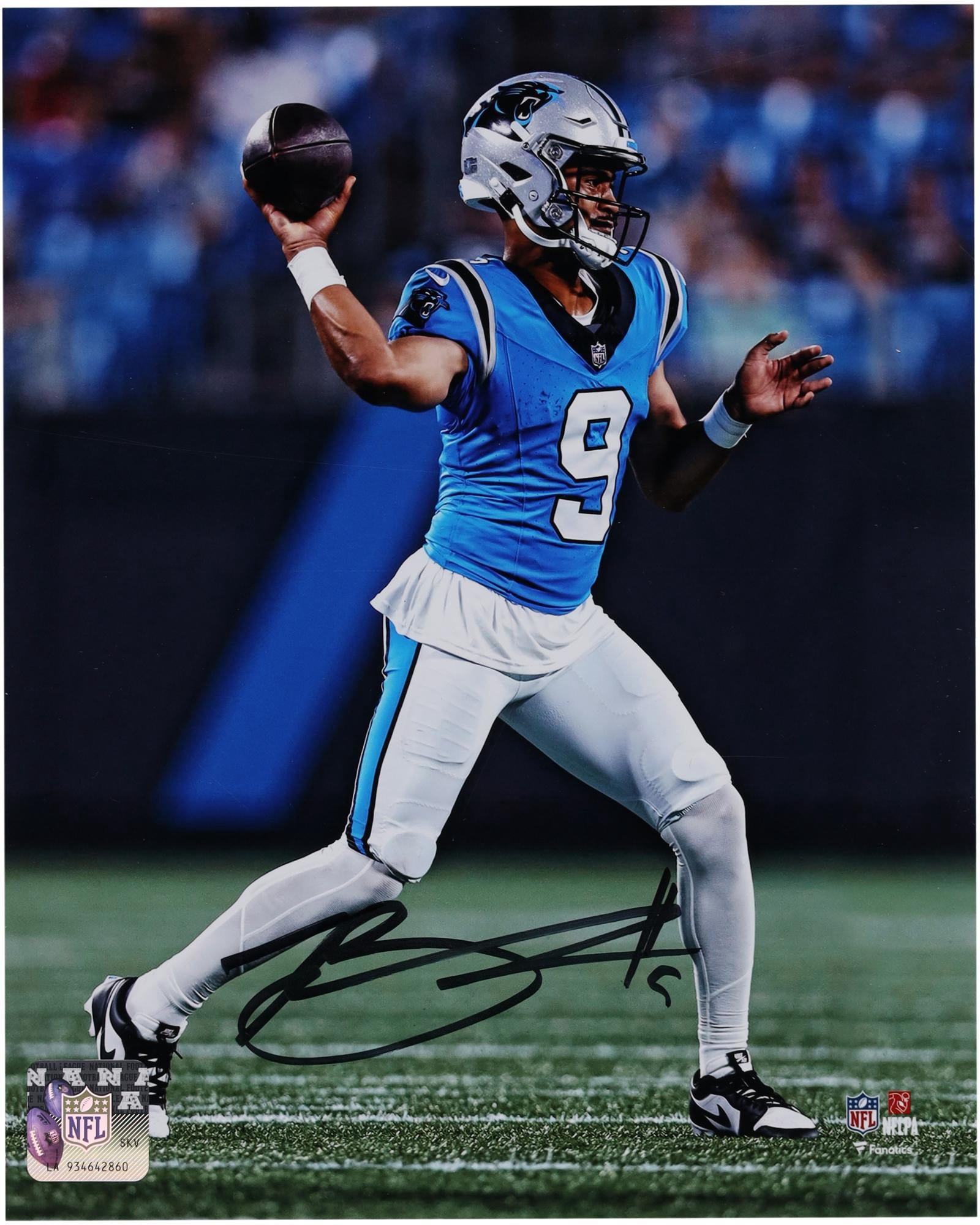 Bryce Young Carolina Panthers Autographed 8" x 10" Vertical Passing in ...