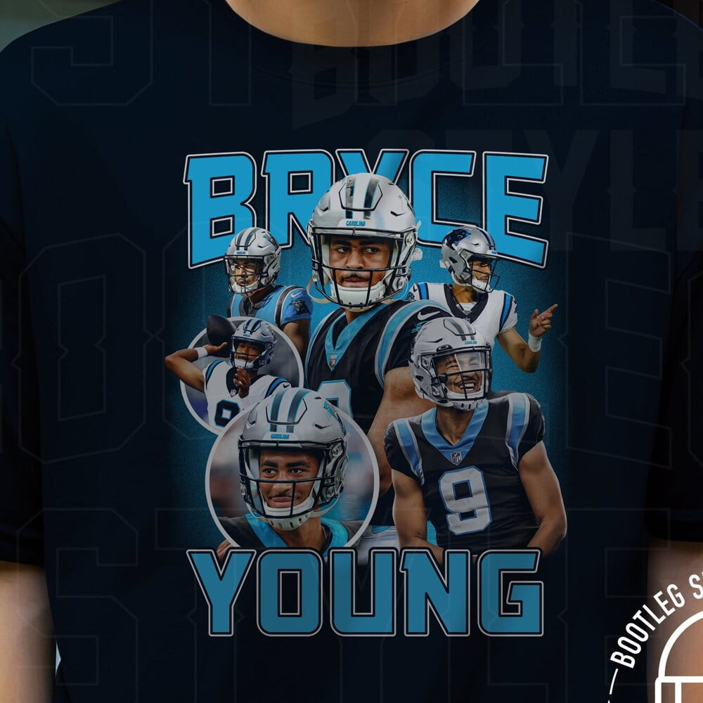 Bryce Young Football Shirt for Men Women Vintage 90s Bootleg Style ...