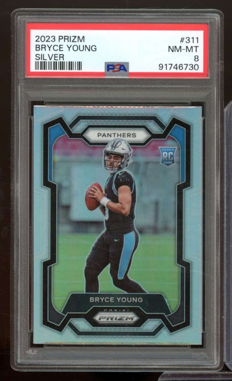 Bryce Young Rookie Card 2023 Prizm Silver #311 PSA 8 - Walmart.com