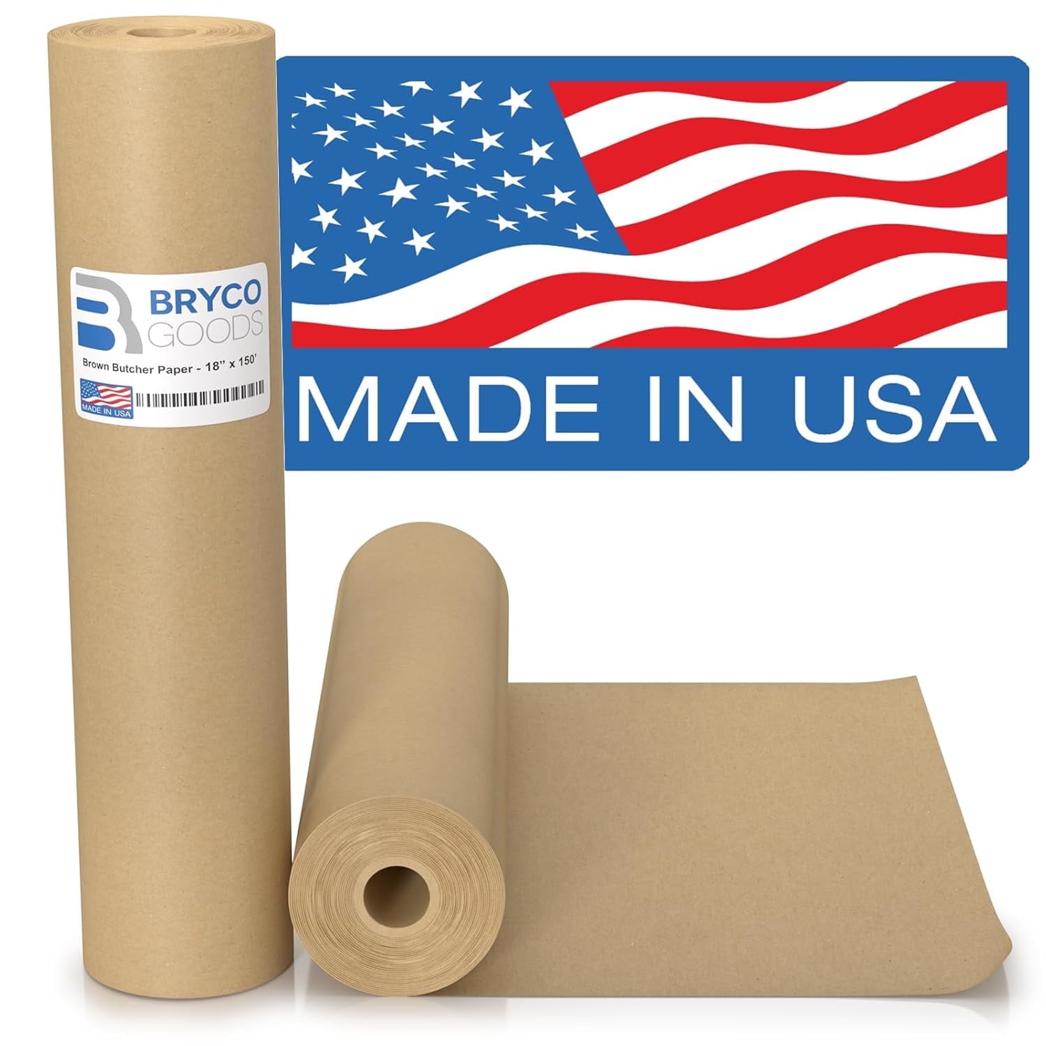 Bryco Goods 18” x 150’ Kraft Paper Roll, Brown - Walmart.com