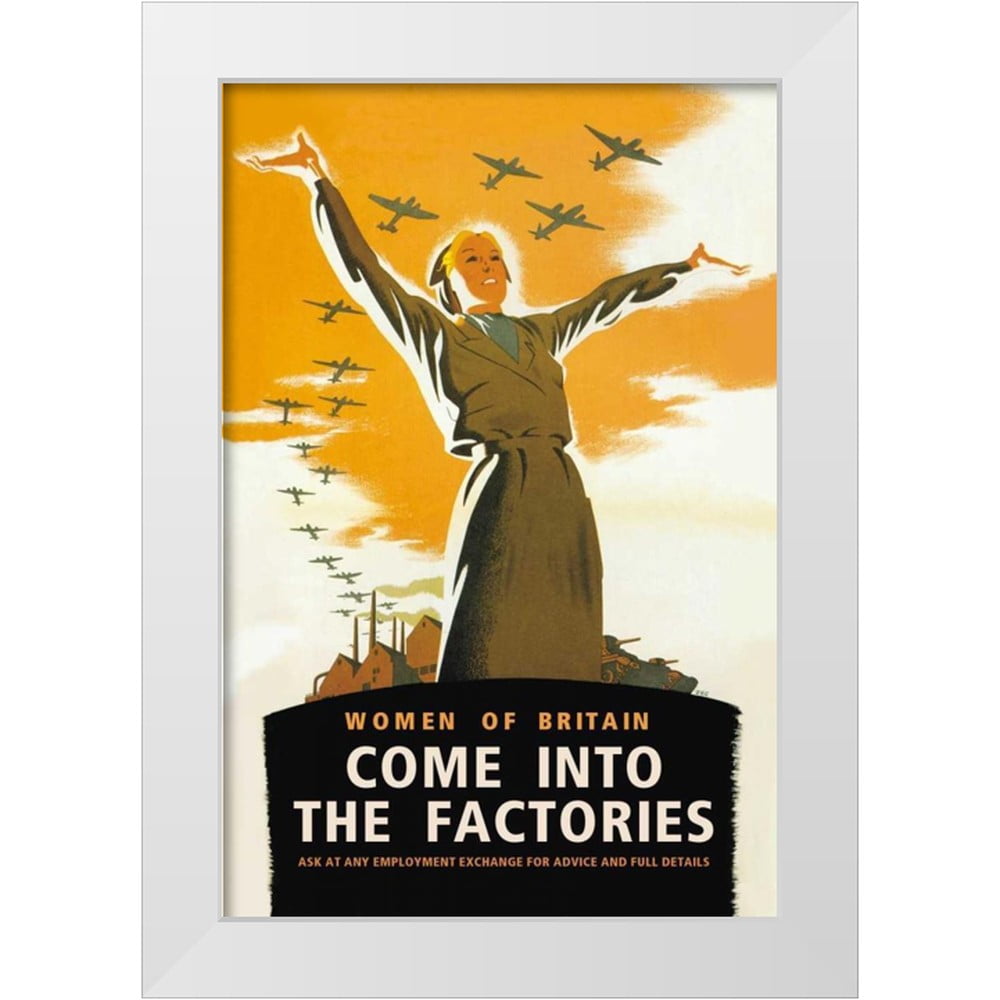 Brydone 11x14 White Modern Wood Framed Museum Art Print Titled - Women ...