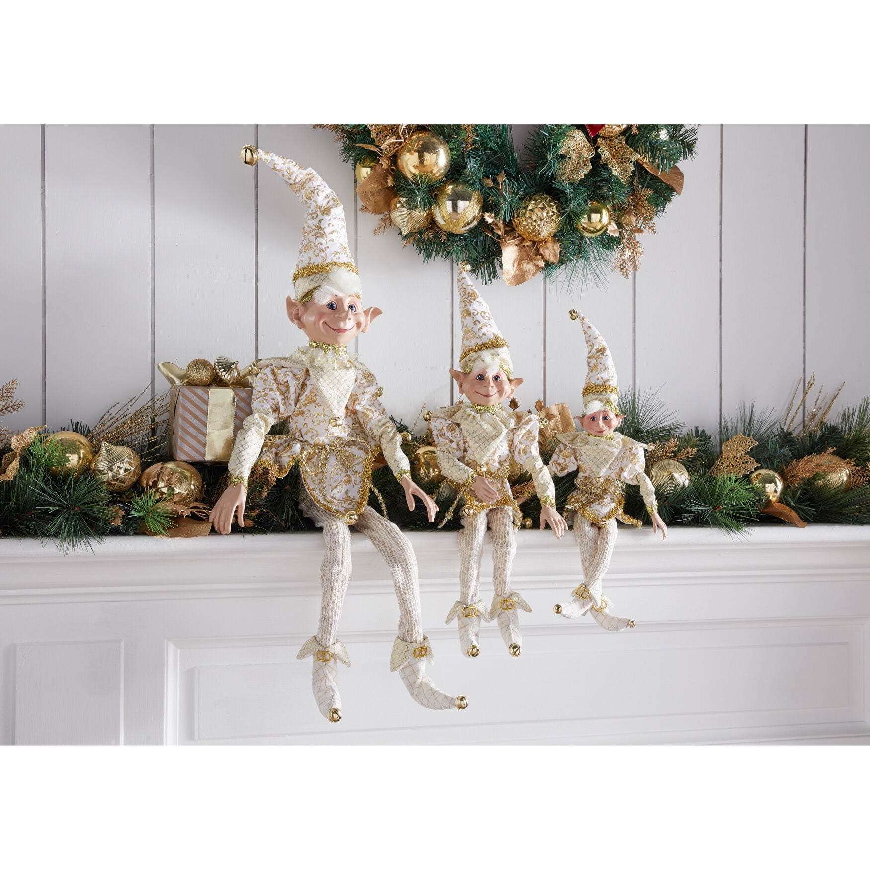 BrylaneHome 21"H Posable Christmas Elf - Walmart.com
