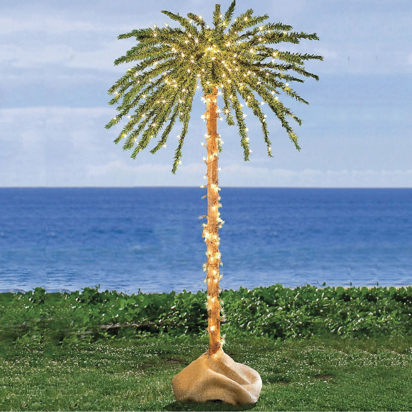 BrylaneHome 6' Pre-Lit Single Palm Tree - Walmart.com