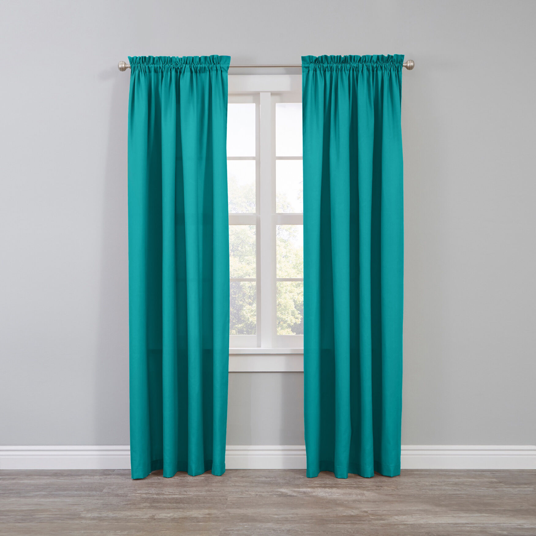 BrylaneHome BH Studio Microfiber Rod-Pocket Panel - Walmart.com