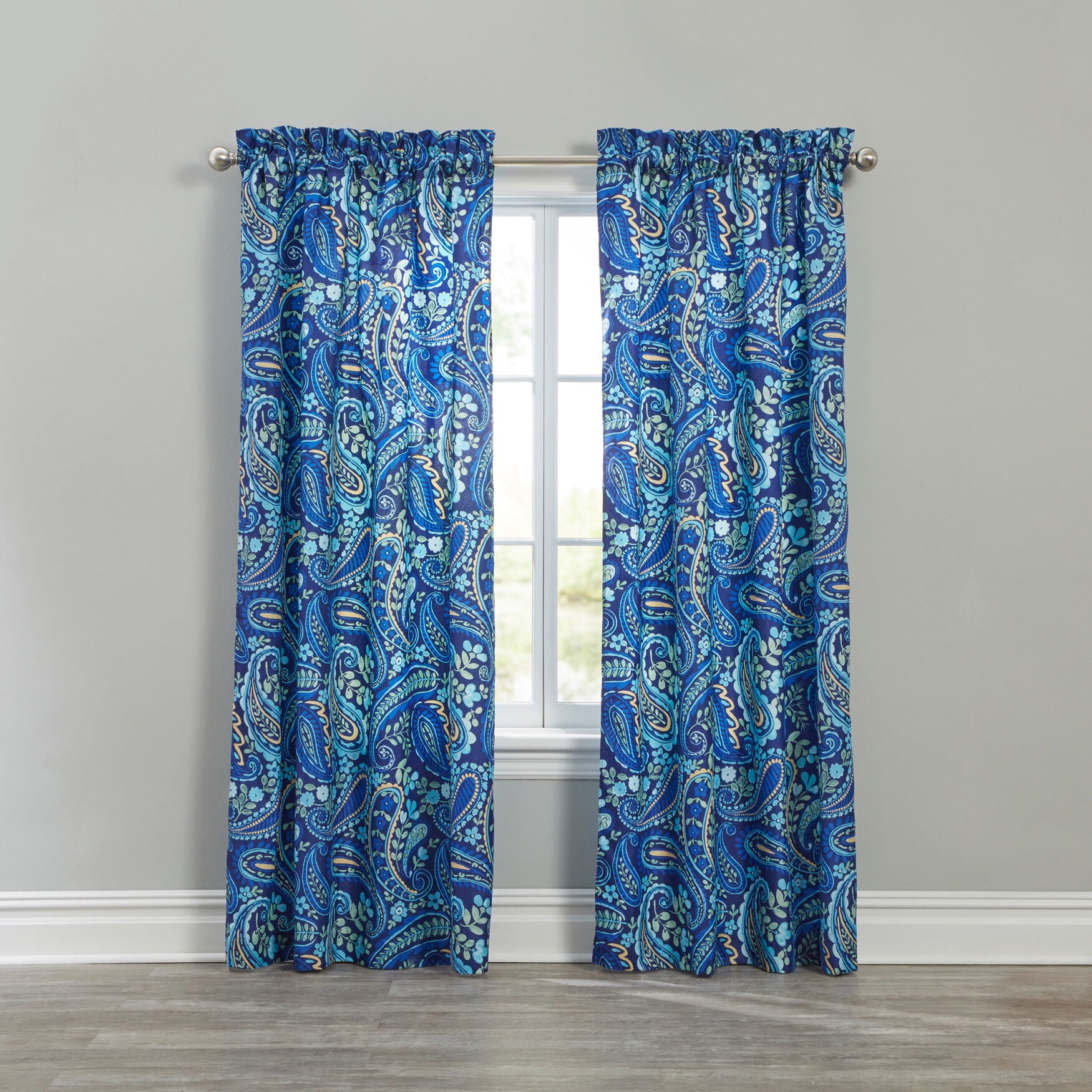 BrylaneHome BH Studio Microfiber Rod-Pocket Panel - Walmart.com