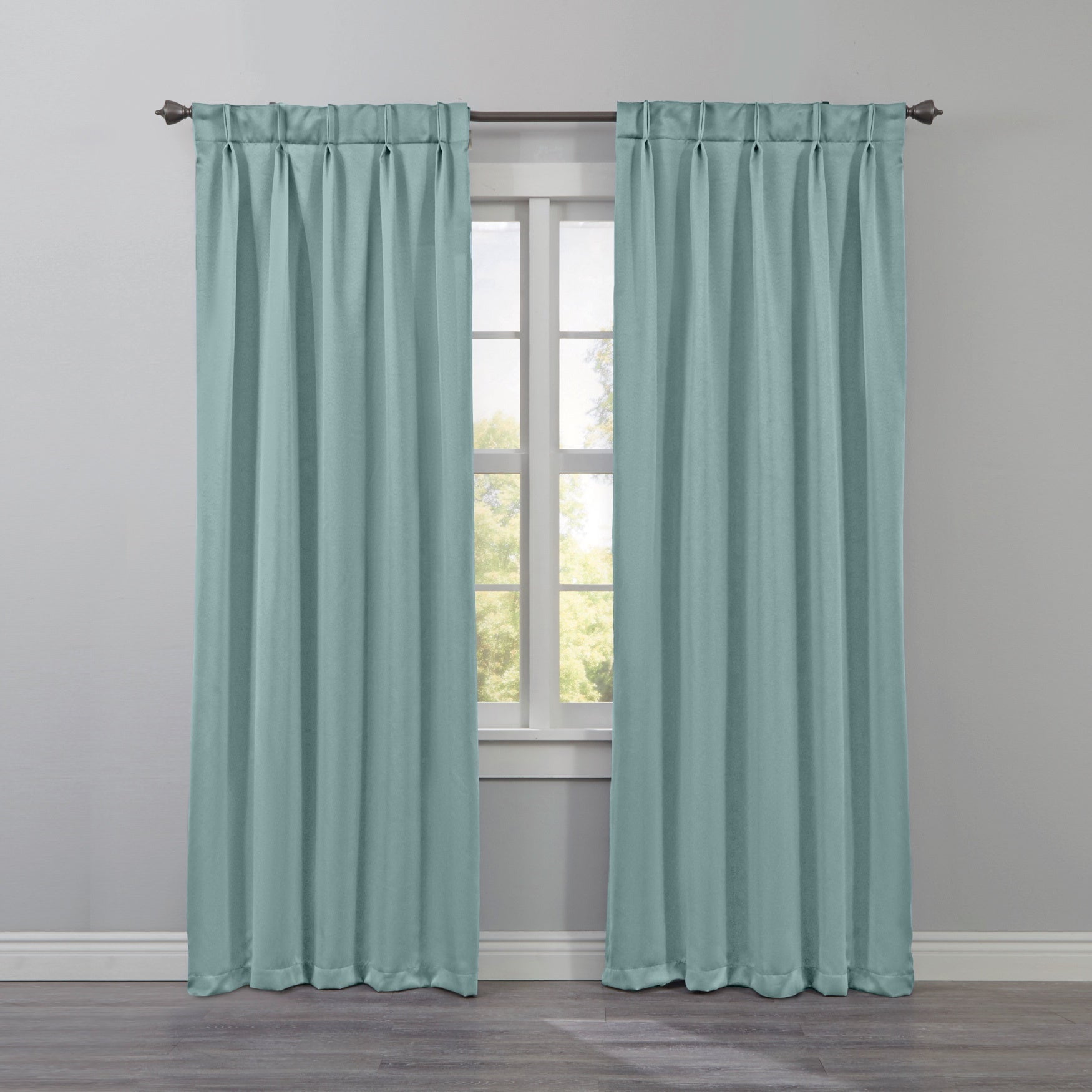 BrylaneHome BH Studio Room-Darkening Pinch Pleat Panel - Walmart.com
