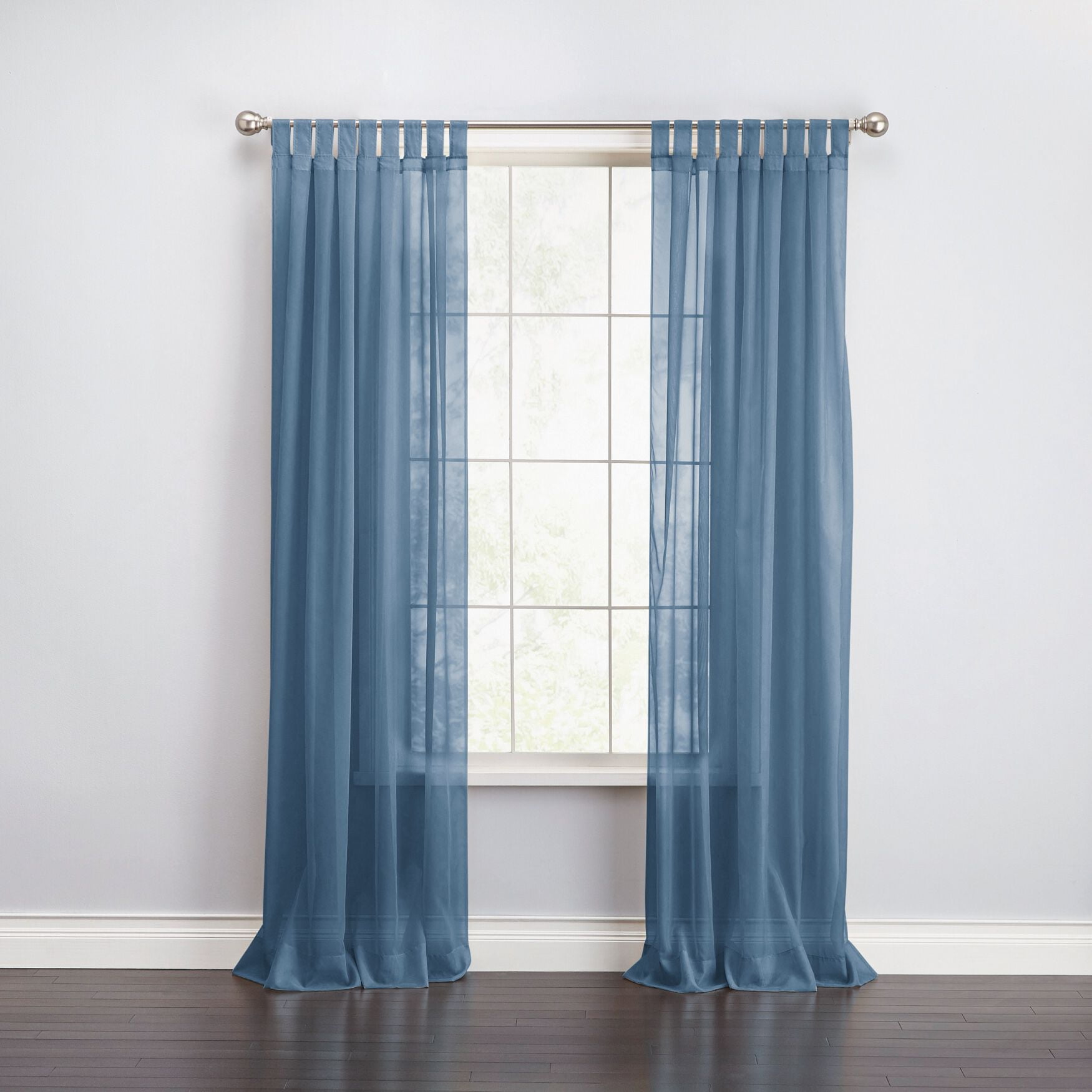 BrylaneHome BH Studio Sheer Voile Tab-Top Panel - Walmart.com