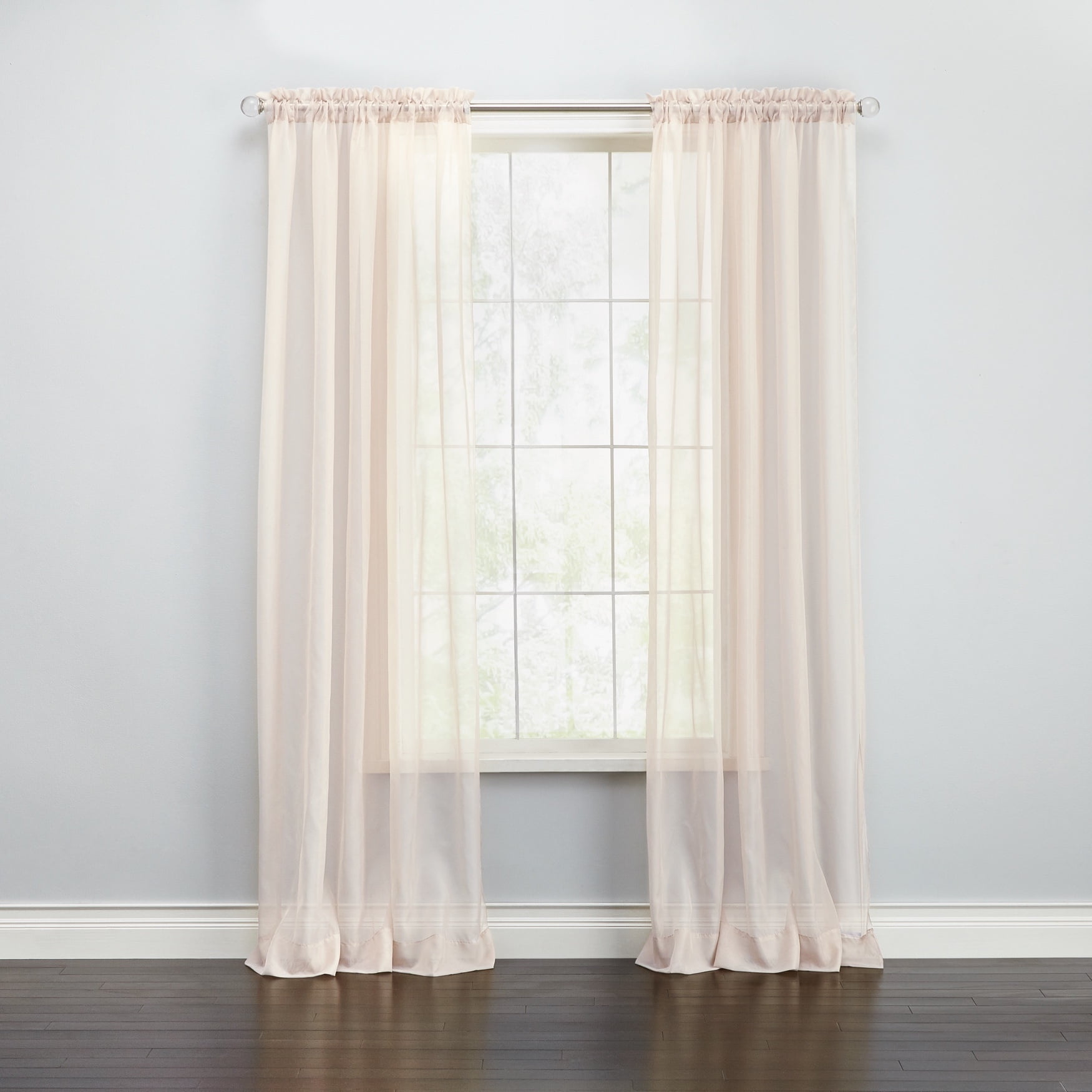 BrylaneHome BH Studio Sheer Voile Tab-Top Panel - Walmart.com
