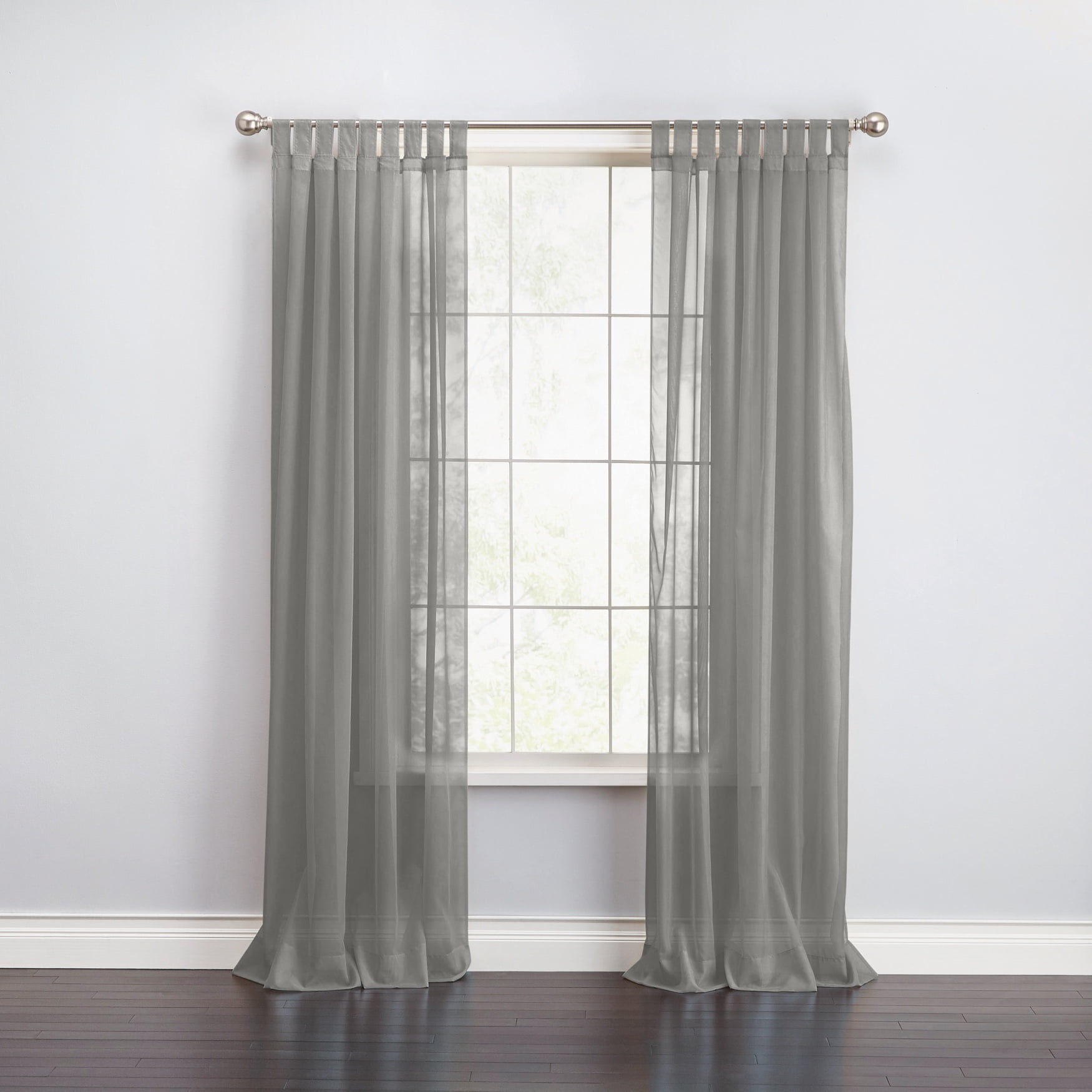 BrylaneHome BH Studio Sheer Voile Tab-Top Panel - Walmart.com