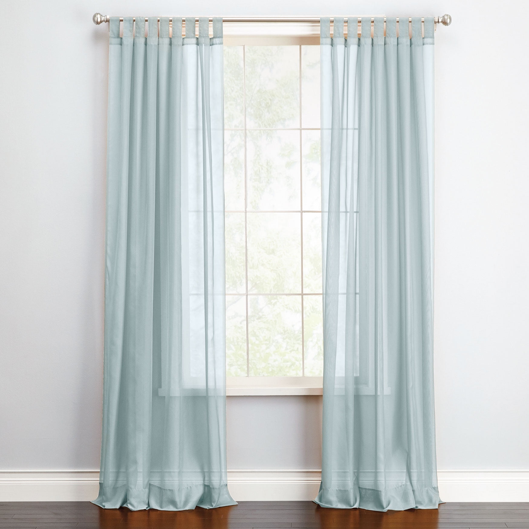 BrylaneHome BH Studio Sheer Voile Tab-Top Panel - Walmart.com