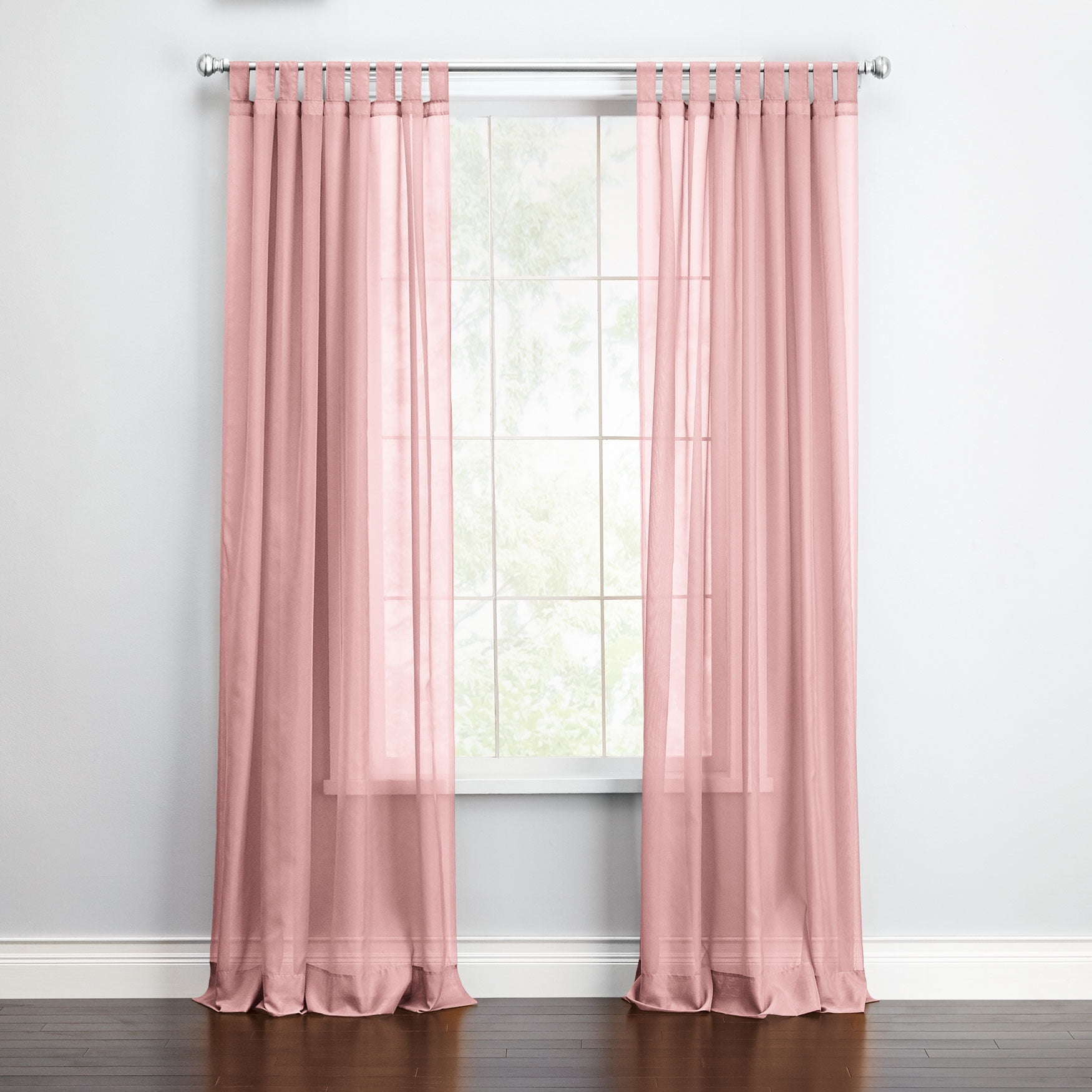 BrylaneHome BH Studio Sheer Voile Tab-Top Panel - Walmart.com