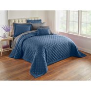 BNM 3 Piece Modern Cotton Blend Rust Bedspread Set, Queen - Walmart.com