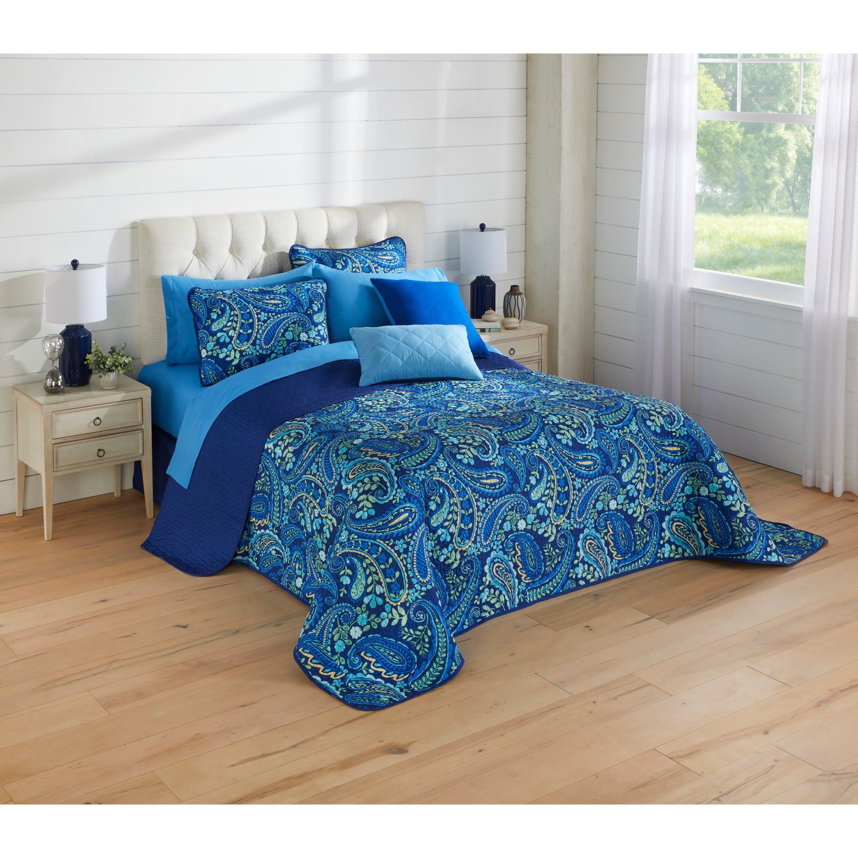 BrylaneHome Bedding BH Studio Reversible Two-Tone Ultra Soft Quilted ...