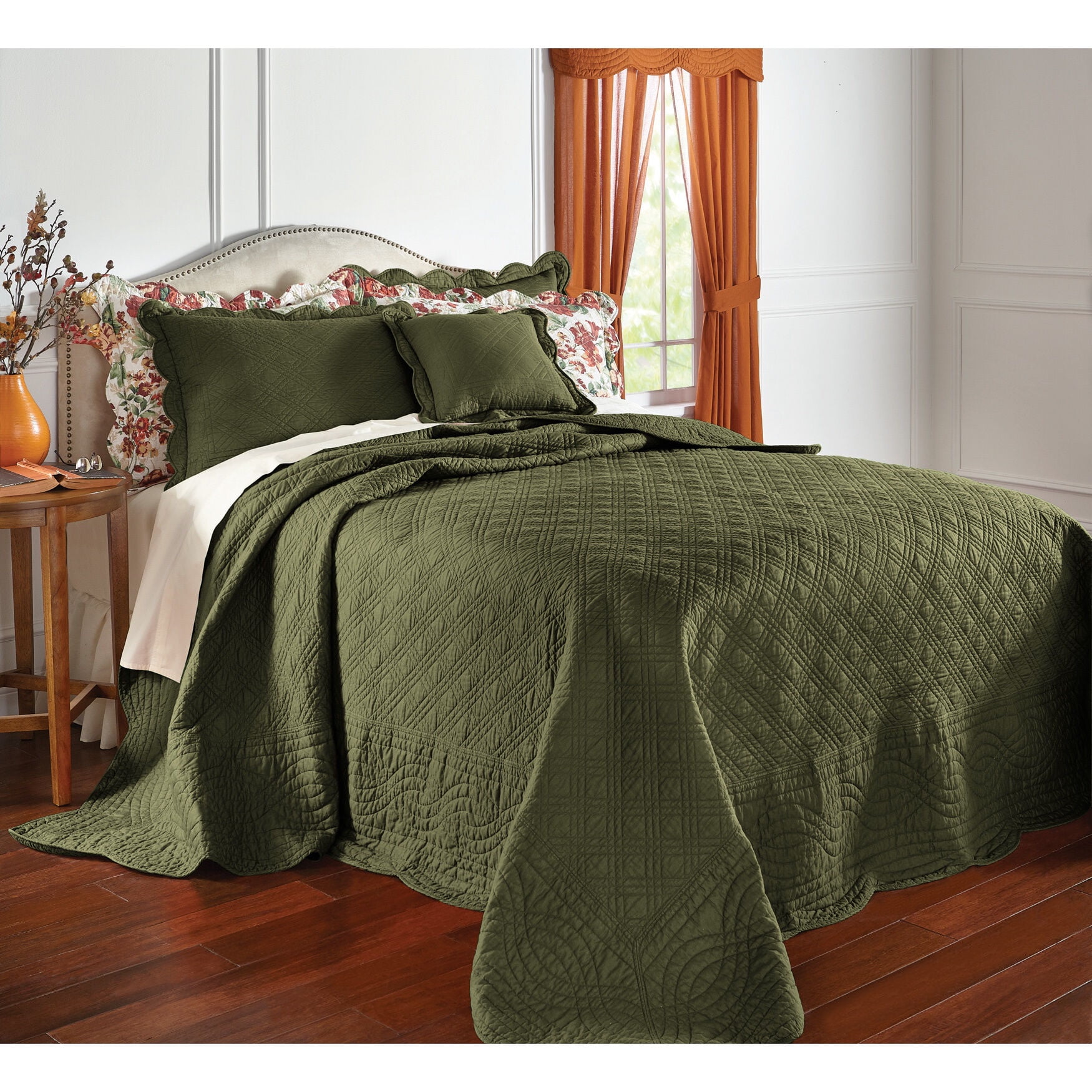 BrylaneHome Bedding Lightweight All Season Florence Quilted Oversized ...