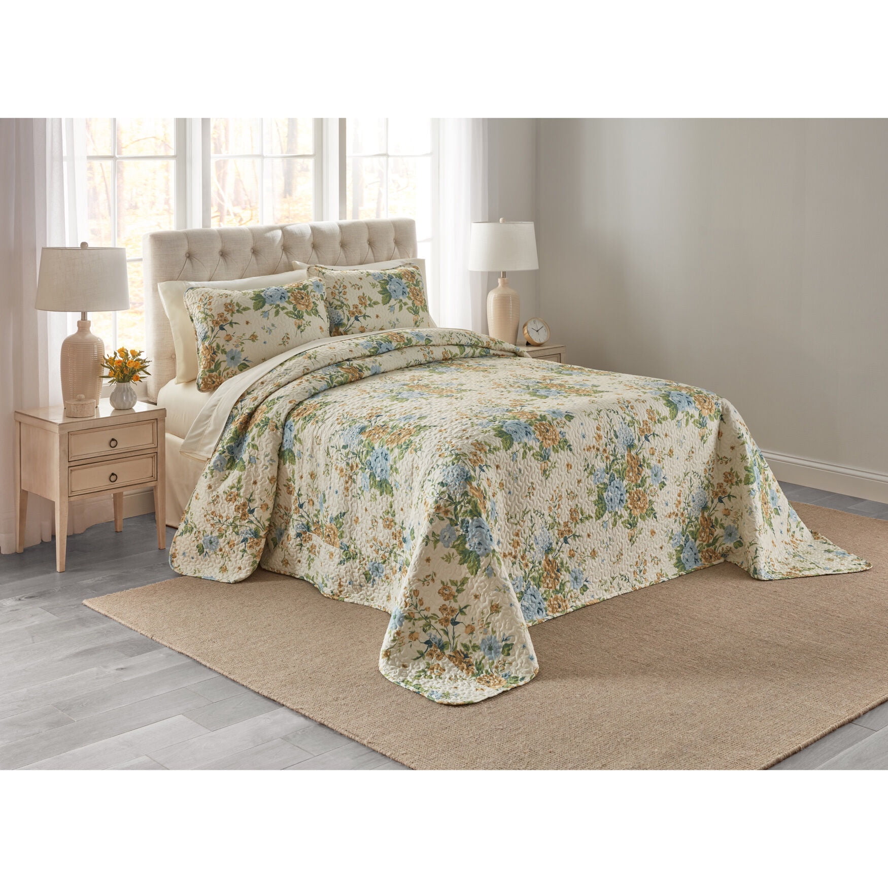 BrylaneHome Bouquet Bedspread - Walmart.com