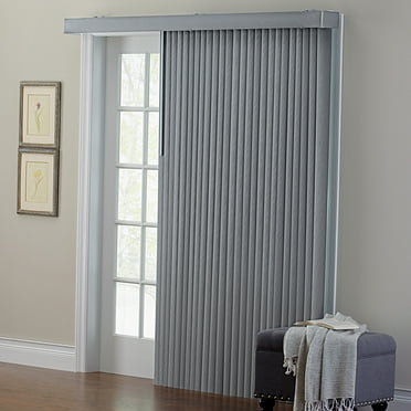 Designer's Touch White PVC Vertical Blinds 78x84 in. for Living Room ...