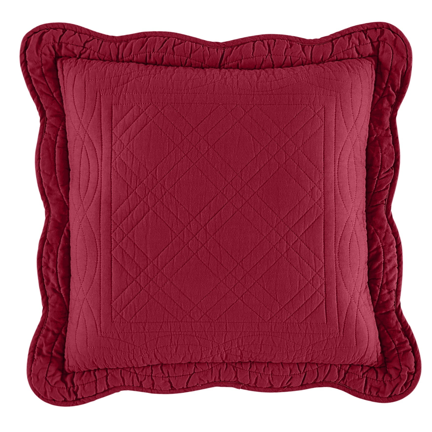 BrylaneHome Florence Square Pillow - Walmart.com