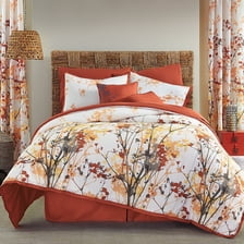 Amelia 9-Piece Floral Jacquard Patchwork Comforter Set, Queen, Multi ...