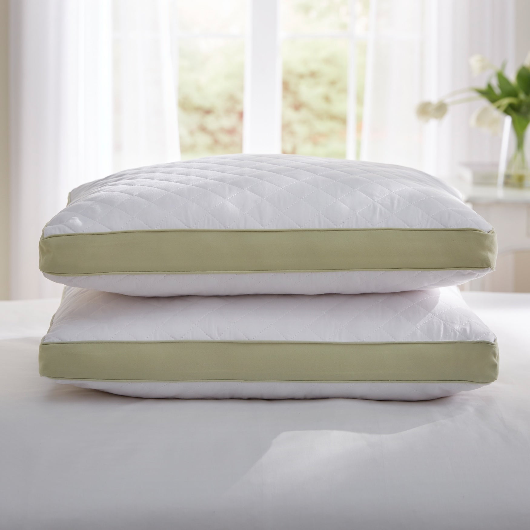 BrylaneHome Gusseted Density Pillow 2-Pack - Walmart.com