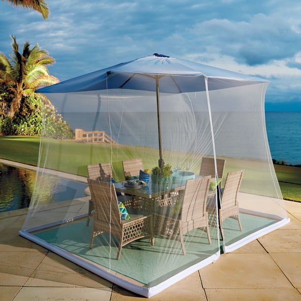 BrylaneHome Mesh Mosquito Umbrella Canopy - Walmart Business Supplies