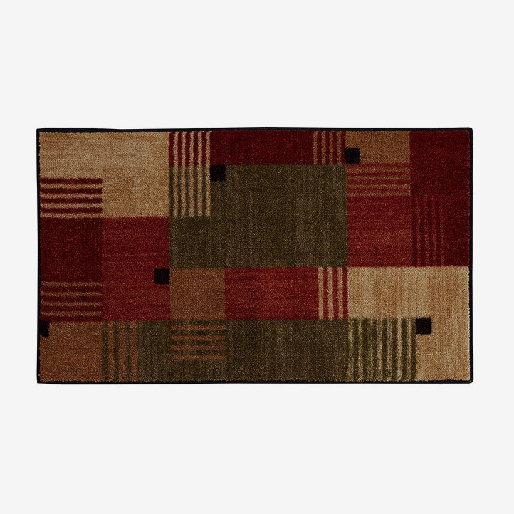 BrylaneHome Non-Skid Printed Loop Mohawk 20" X 34" Scatter Mat ...