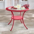 BrylaneHome Outdoor Roma All Weather Round Resin Wicker Bistro Table ...