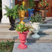 "Southern Patio 14"" Resin Utopian Urn Planter, Lightweight Plastic ...