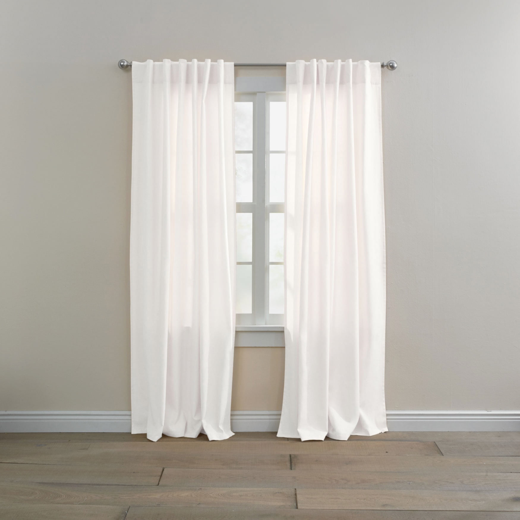 BrylaneHome Poly Cotton Canvas Back-Tab Panel - Walmart.com
