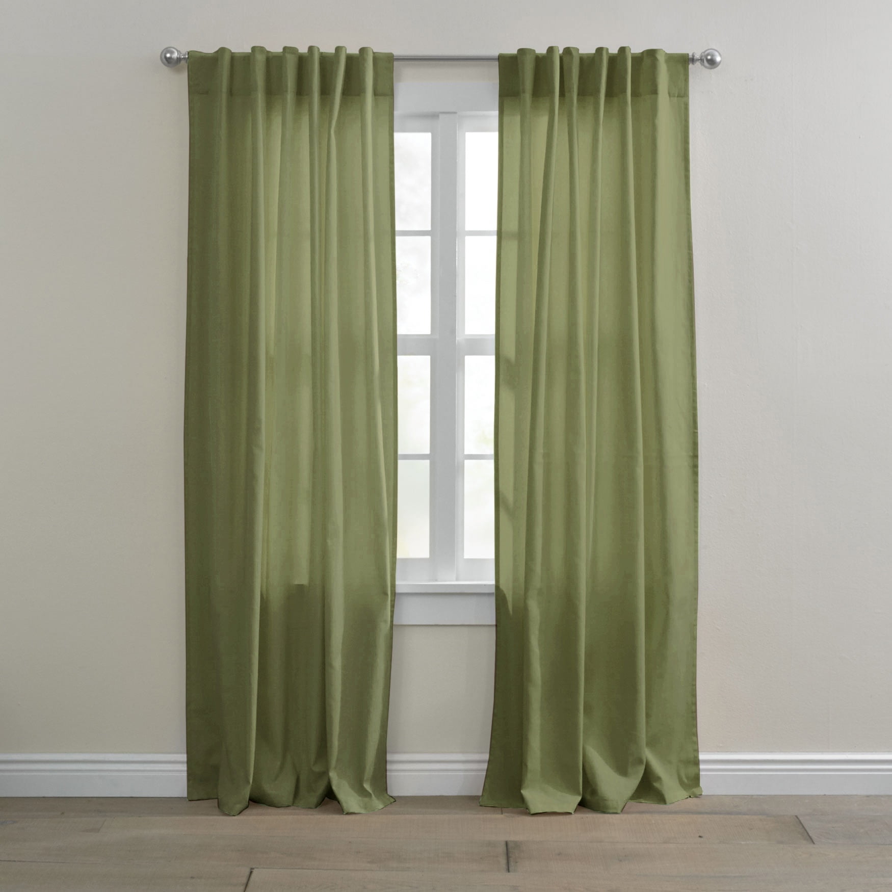 BrylaneHome Poly Cotton Canvas Back-Tab Panel - Walmart.com