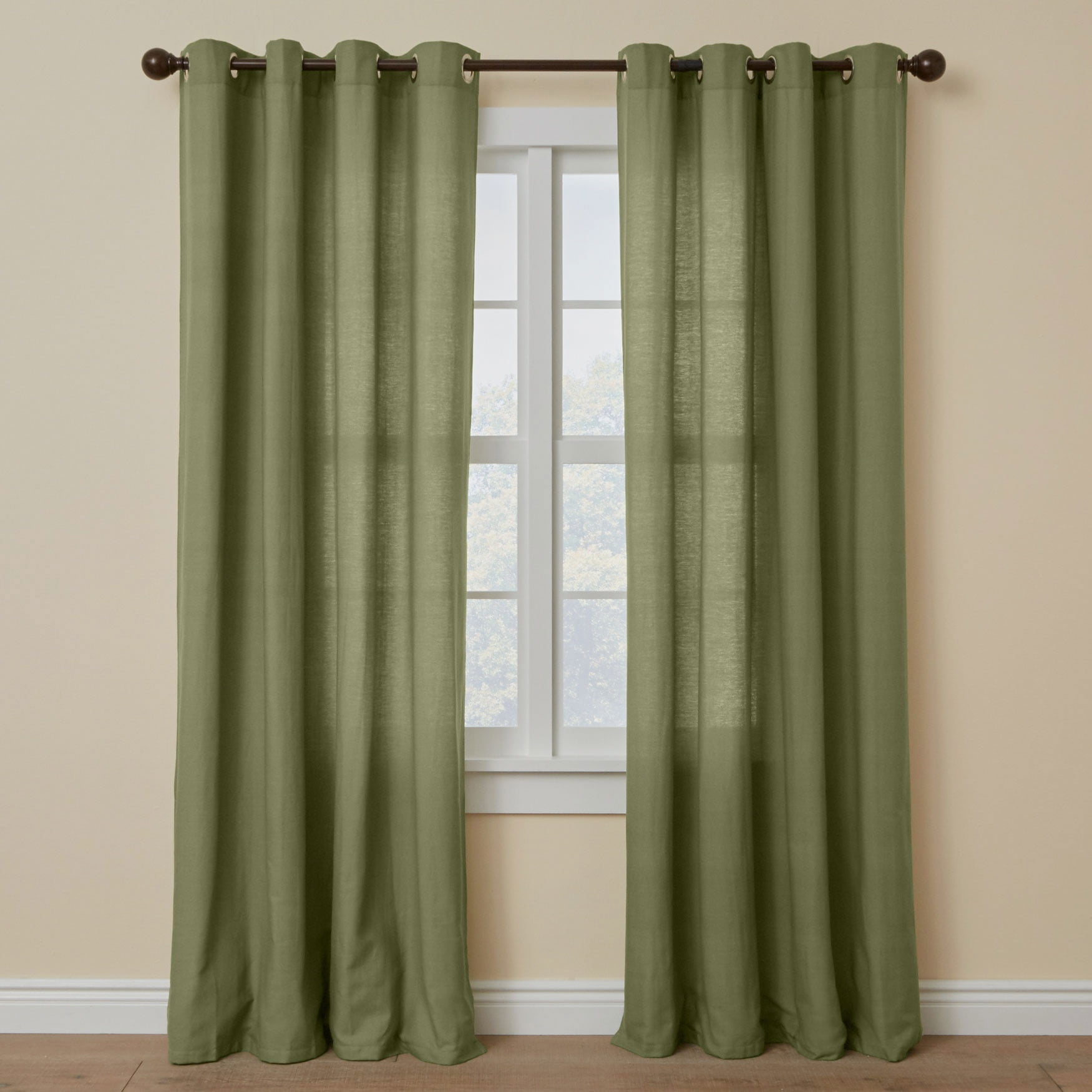 BrylaneHome Poly Cotton Canvas Grommet Panel - Walmart.com