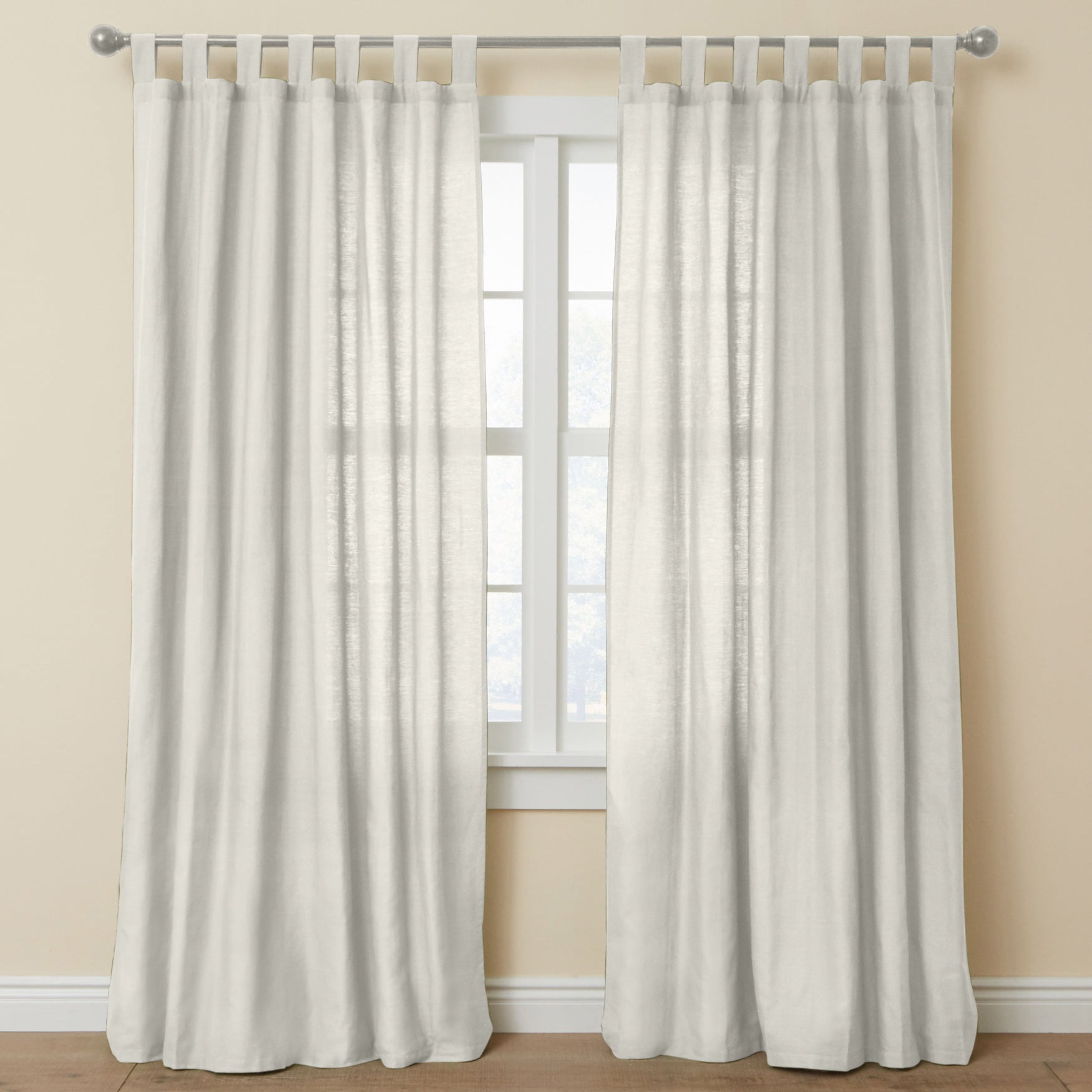 BrylaneHome Poly Cotton Canvas Tab-Top Panel - Walmart.com