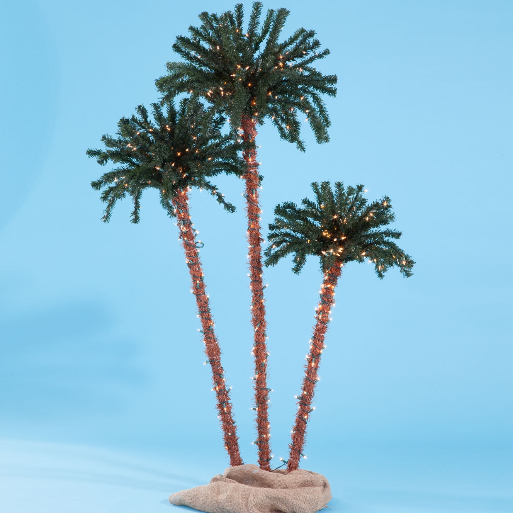 BrylaneHome Pre-Lit 3-Branch Palm Tree - Led - Walmart.com
