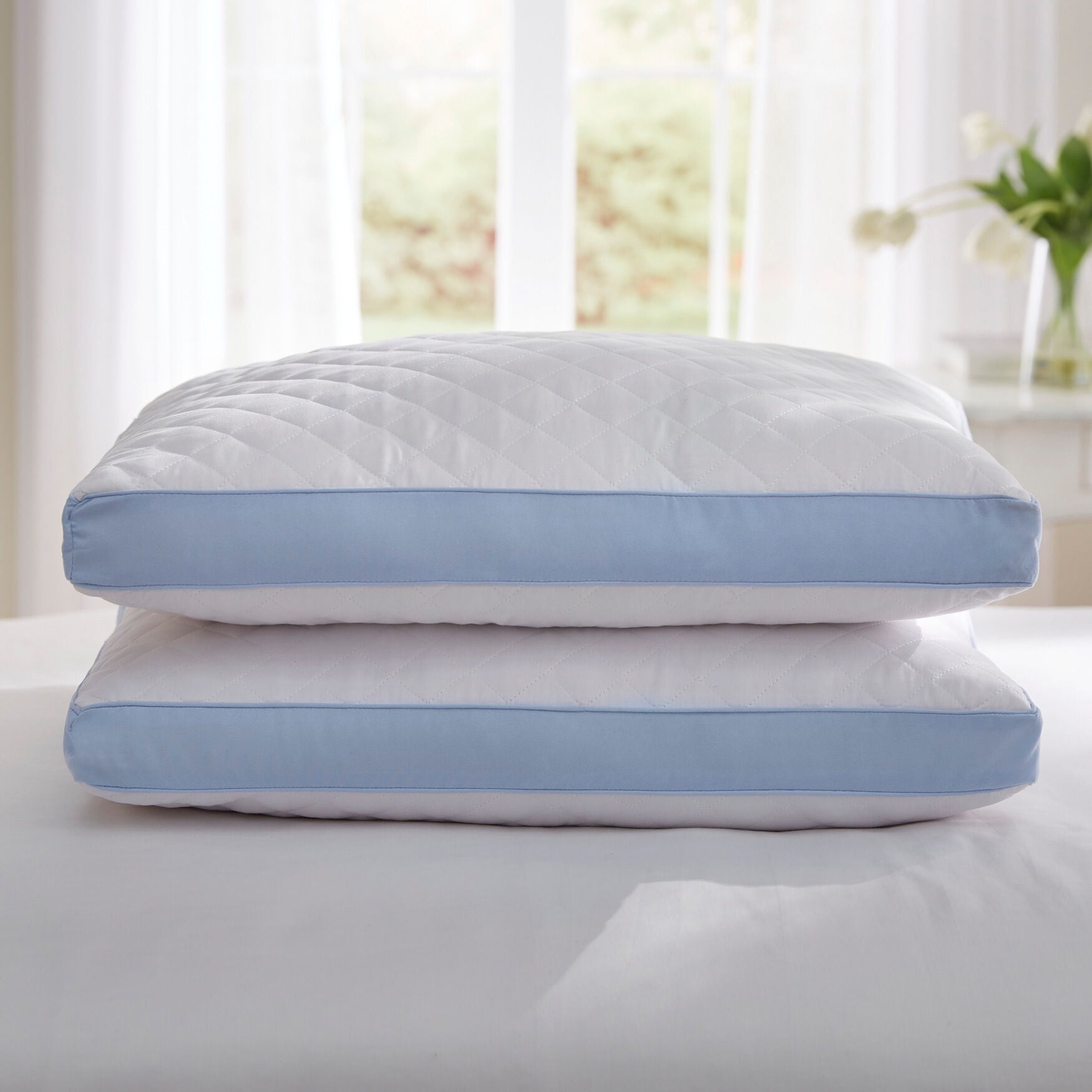 BrylaneHome Side Sleeper Gusseted Density 2-Pack Pillows - Walmart.com