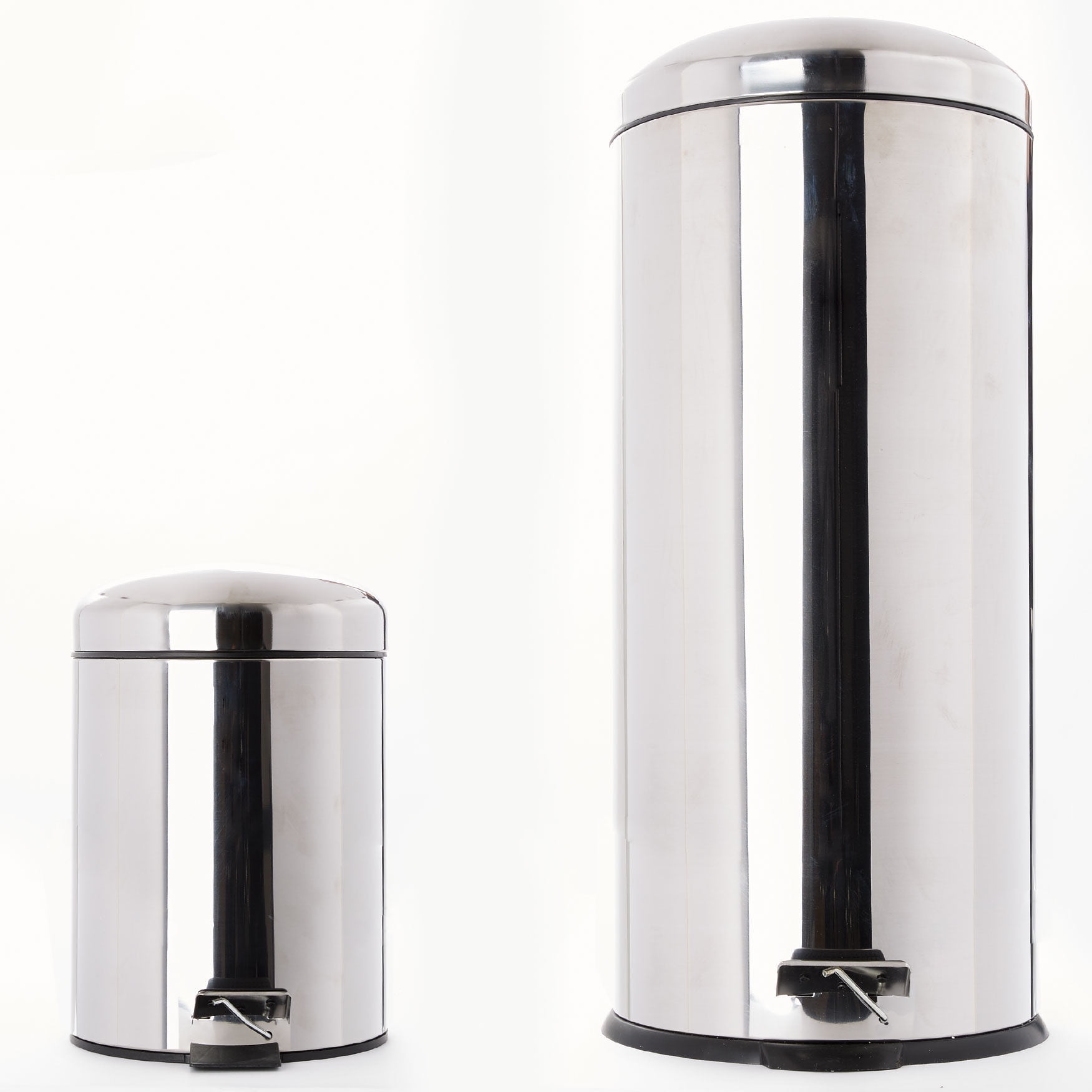 BrylaneHome Step Trash Cans, Set Of 2 - Walmart.com