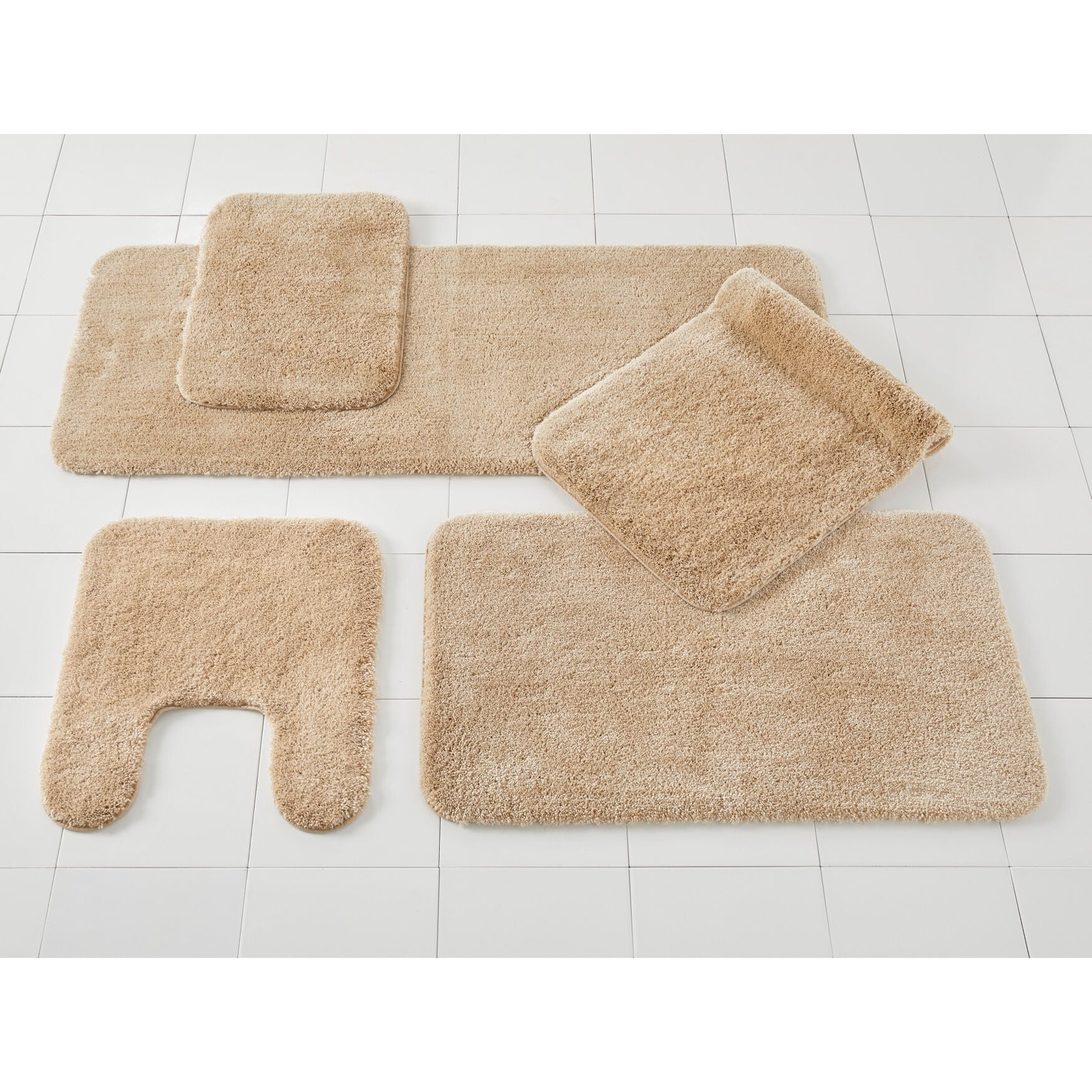 BrylaneHome The Elegance Bath Rug Collection - Walmart.com