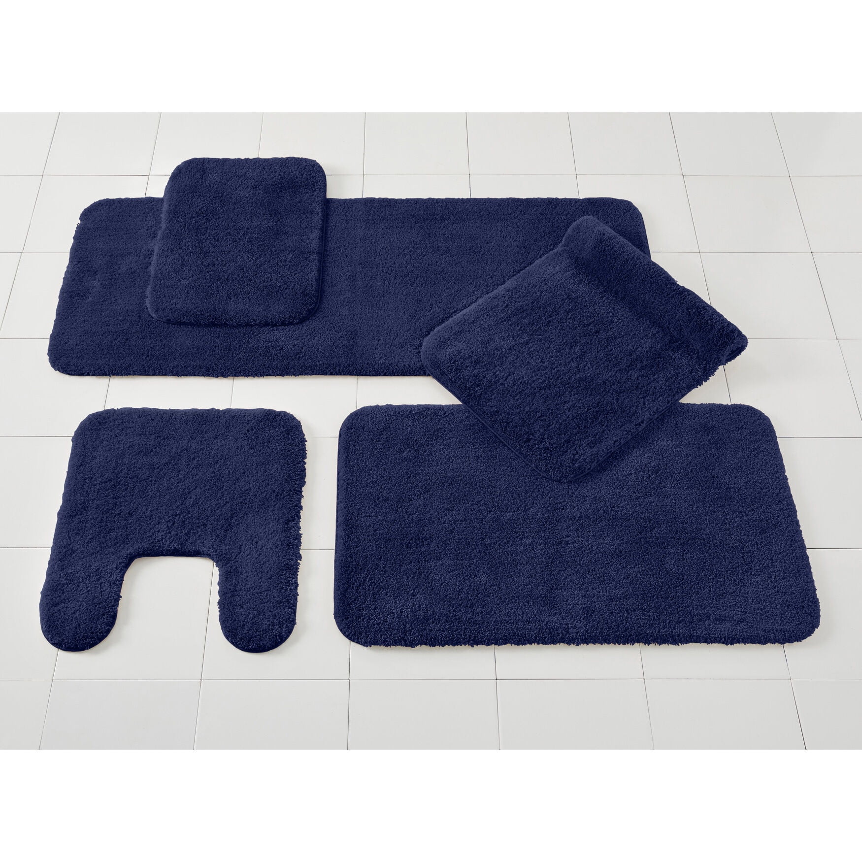 BrylaneHome The Elegance Bath Rug Collection - Walmart.com