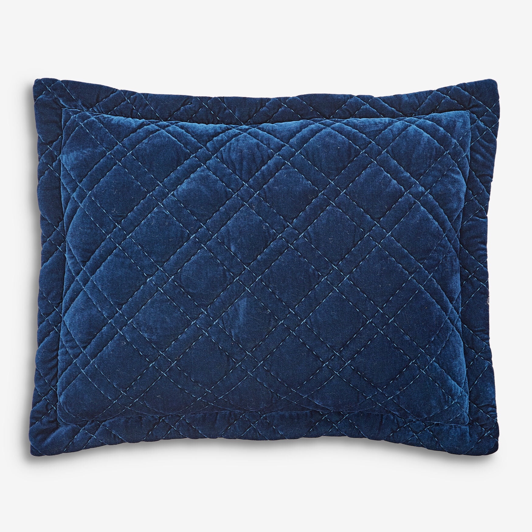 BrylaneHome Velvet Diamond Quilted Sham - Walmart.com