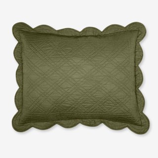 20 x 26 in. Yuma Quilted Standard Sham, Light Green - Standard Size ...